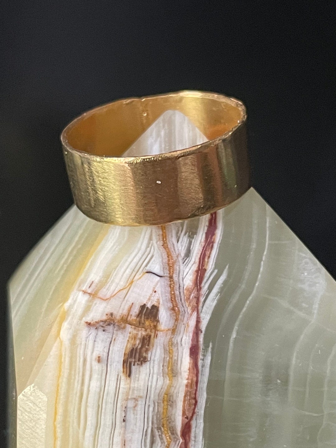 24k Gold Ring//solid Pure Gold//smooth Handmade Ring//24k Yellow Gold ...