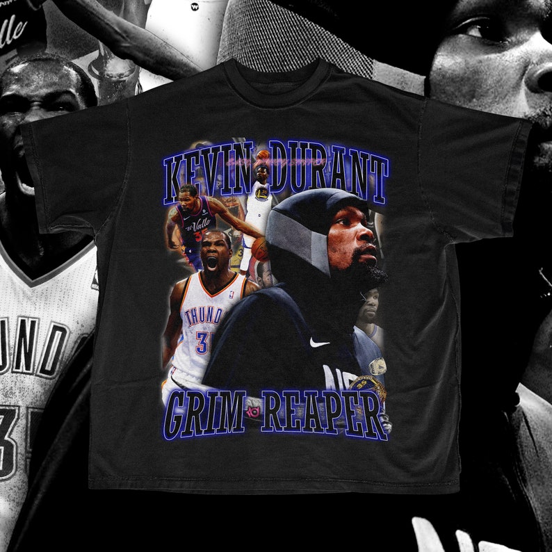Kevin Durant grim Reaper Graphic T-shirt - Etsy