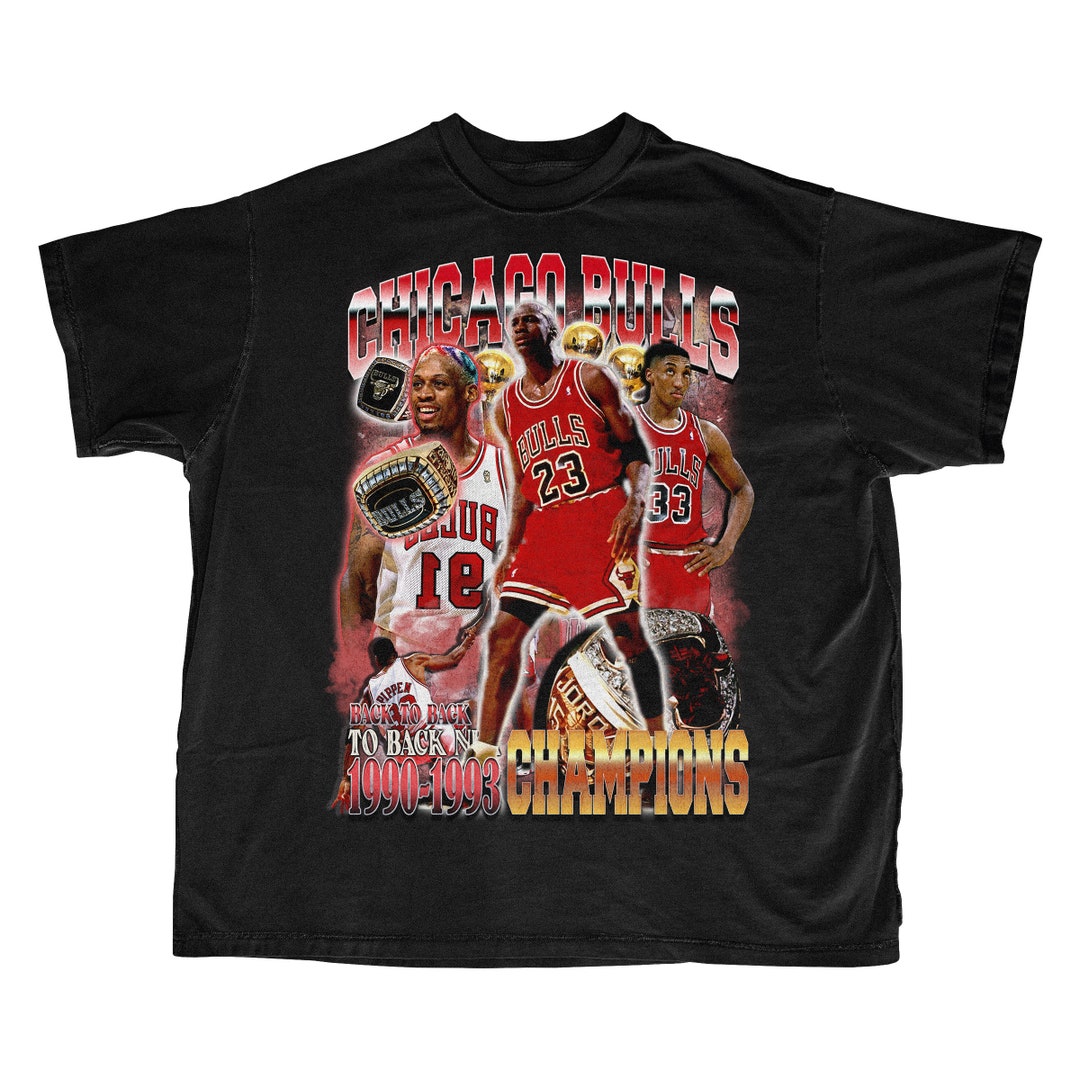 Chicago Bulls back to Back TO Back Graphic T-shirt - Etsy UK