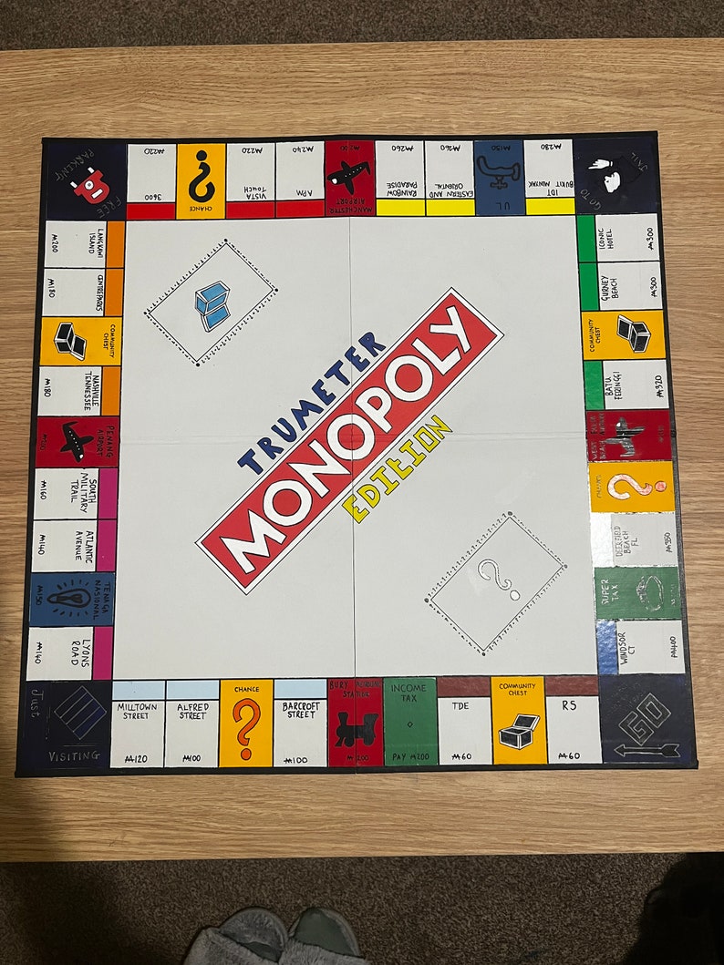 Personalised Monopoly Board - Etsy UK