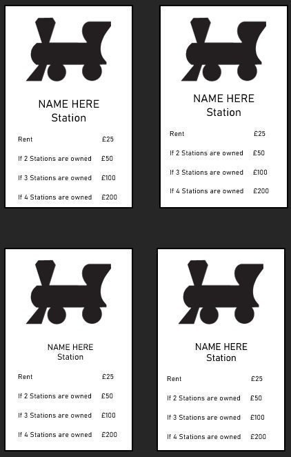 Create Your Own Monopoly Cards. - Etsy