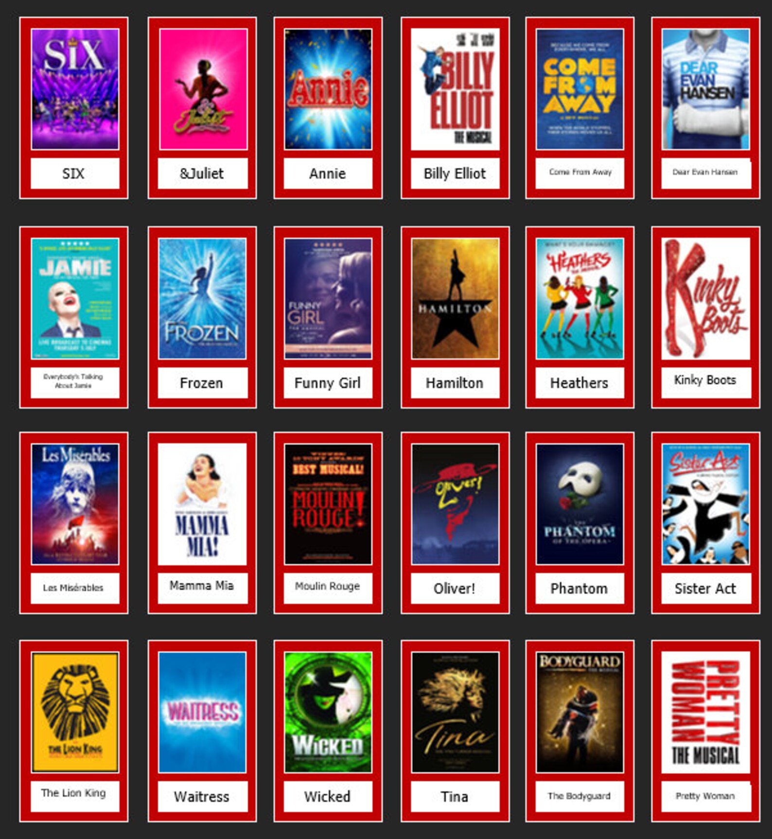 Guess Who Musical Template - Etsy