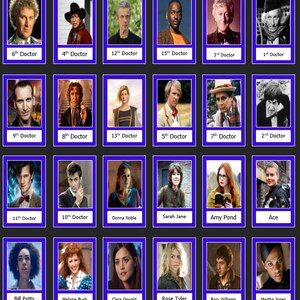 Guess Who Doctor Who Template - Etsy