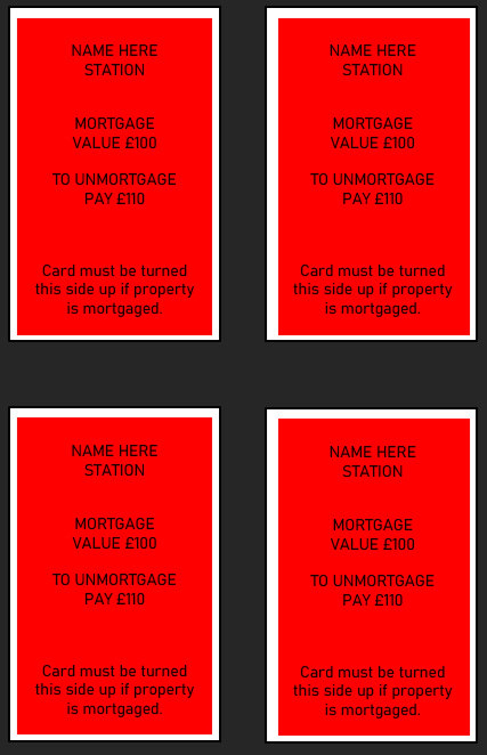 Create Your Own Monopoly Cards. - Etsy