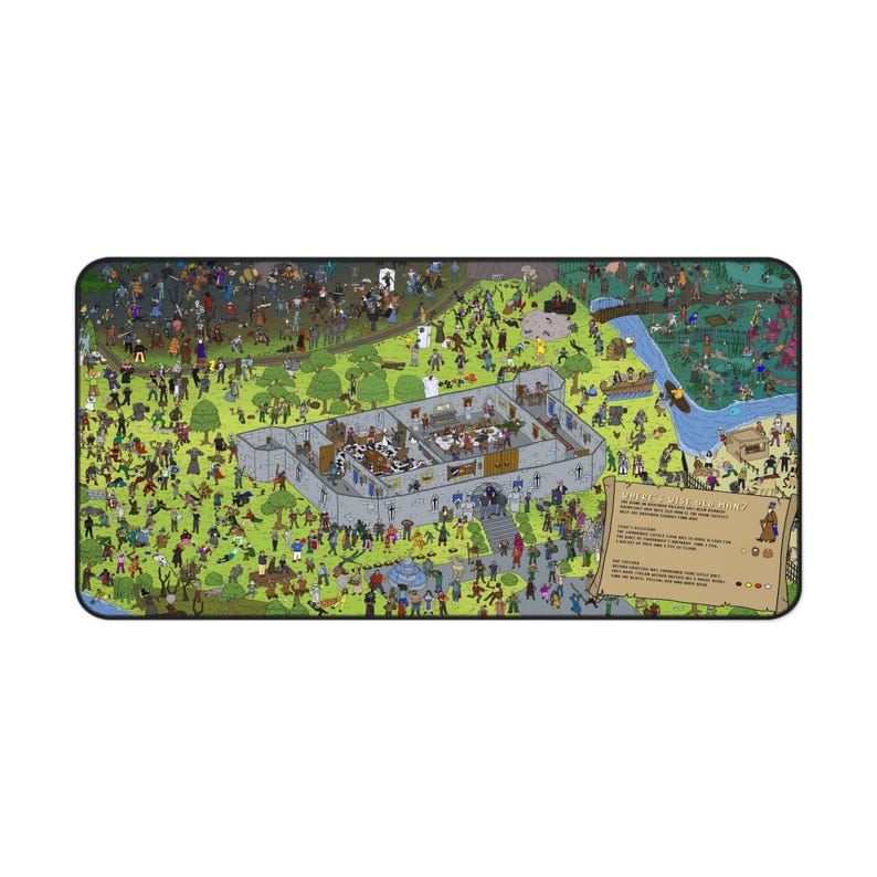 2007scape Runescape ‘find Wise Old Man’ Desk Mouse Mat - Fun for Gamers ...