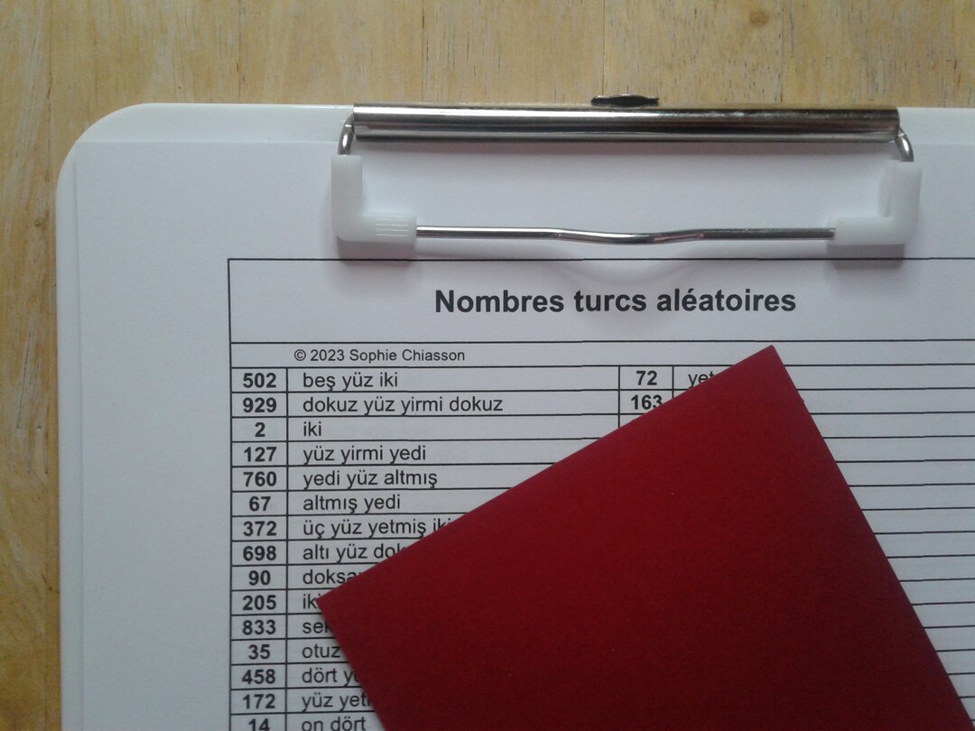Practice Printable Random Turkish Numbers PDF - Etsy