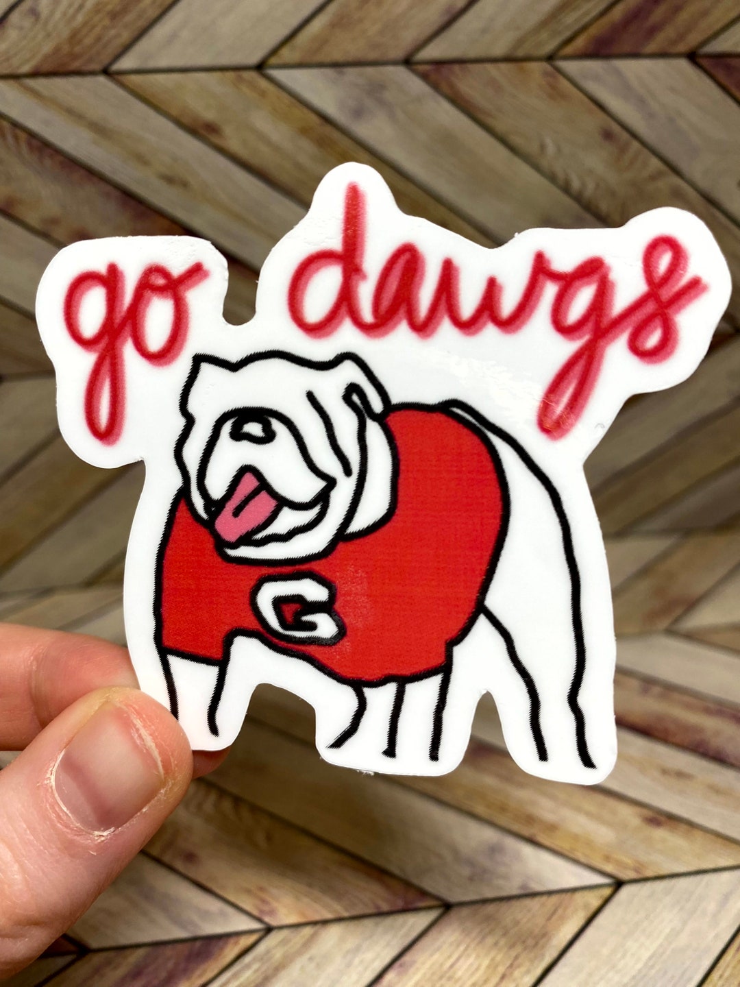 Go Dawgs UGA Mascot Waterproof & Dishwasher/outdoor Safe Sticker - Etsy