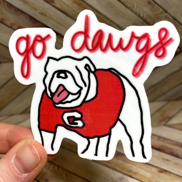 Go Dawgs Waterproof Sticker - Etsy