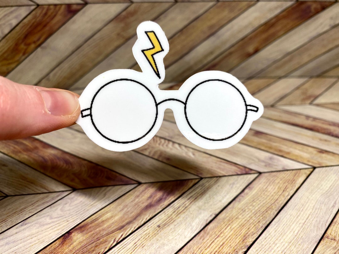 Harry Potter Glasses, Scar Waterproof & Dishwasher Safe Sticker - Etsy