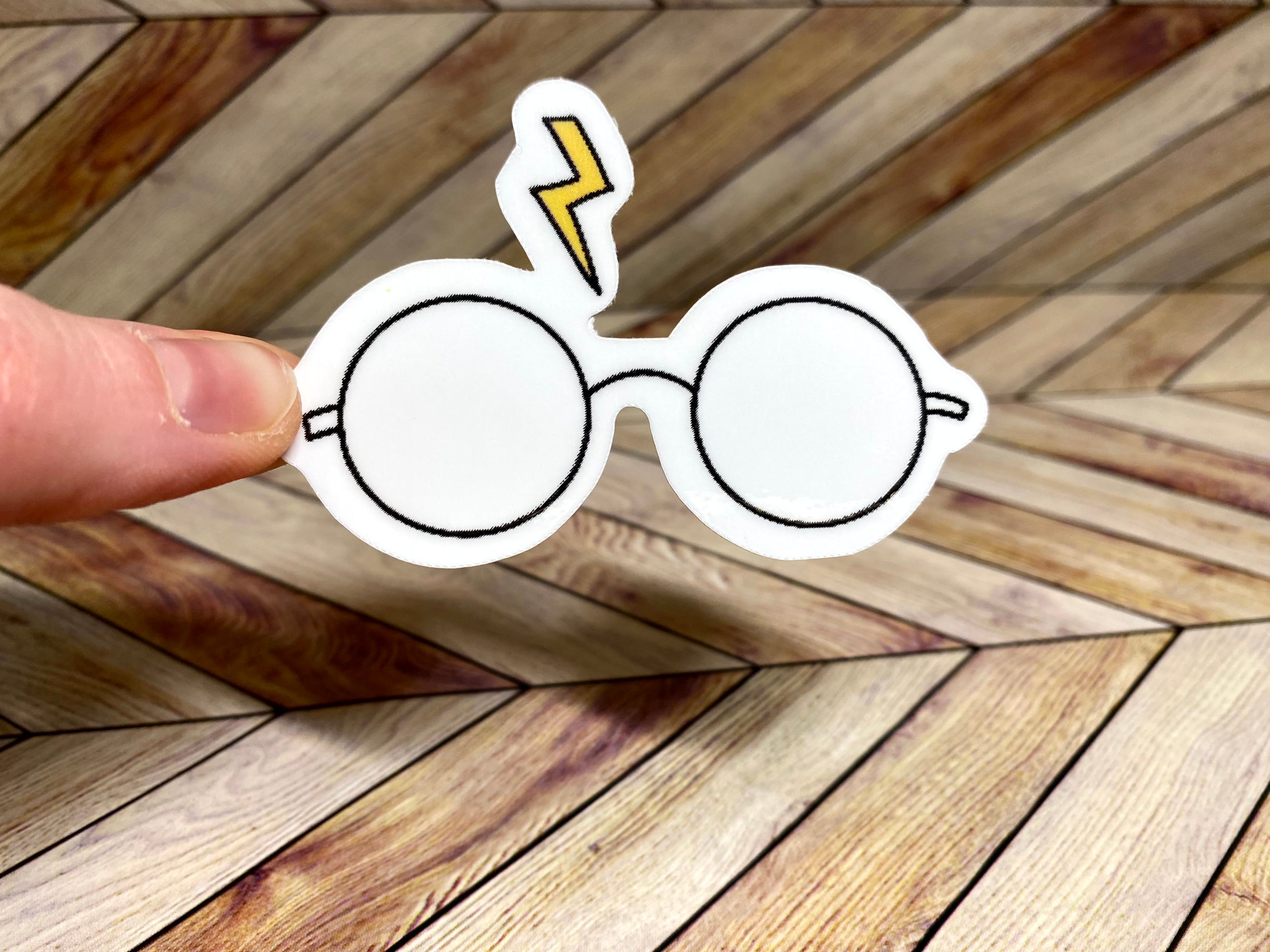 Harry Potter Glasses Scar Waterproof And Dishwasher Safe Sticker Etsy