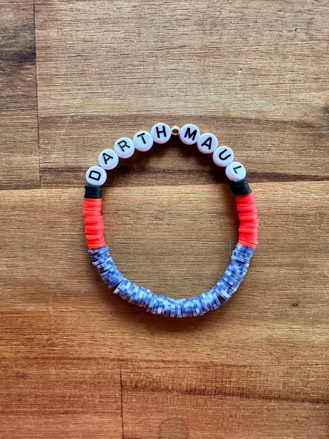 Star Wars Darth Maul Clay Bead Bracelet - Etsy