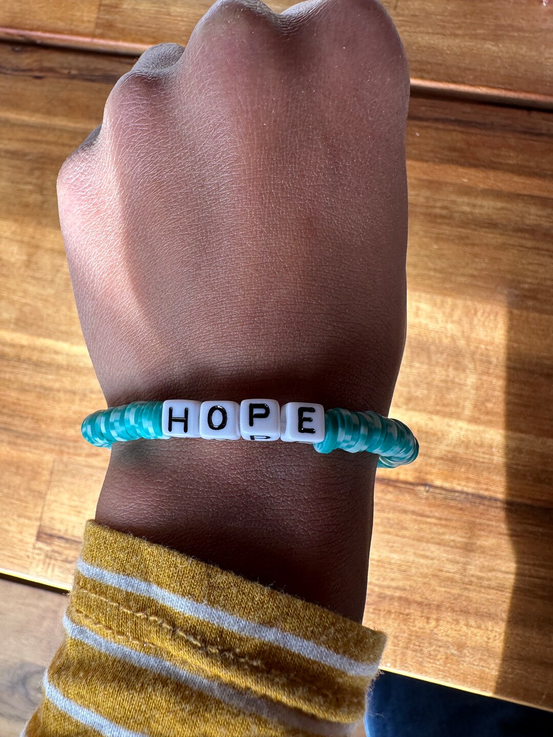 Hope Clay Bead Bracelet - Etsy