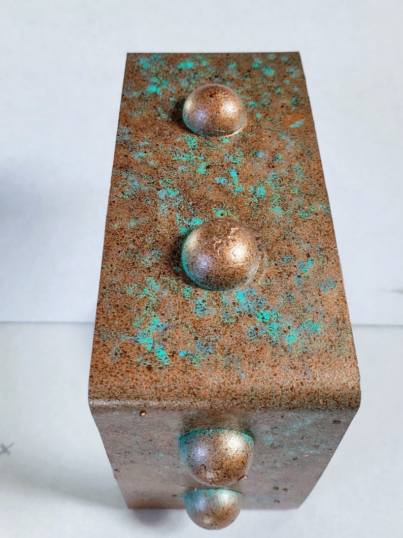 3 In. Faux AGED COPPER PATINA Ceiling Beam Brackets With Artificial ...