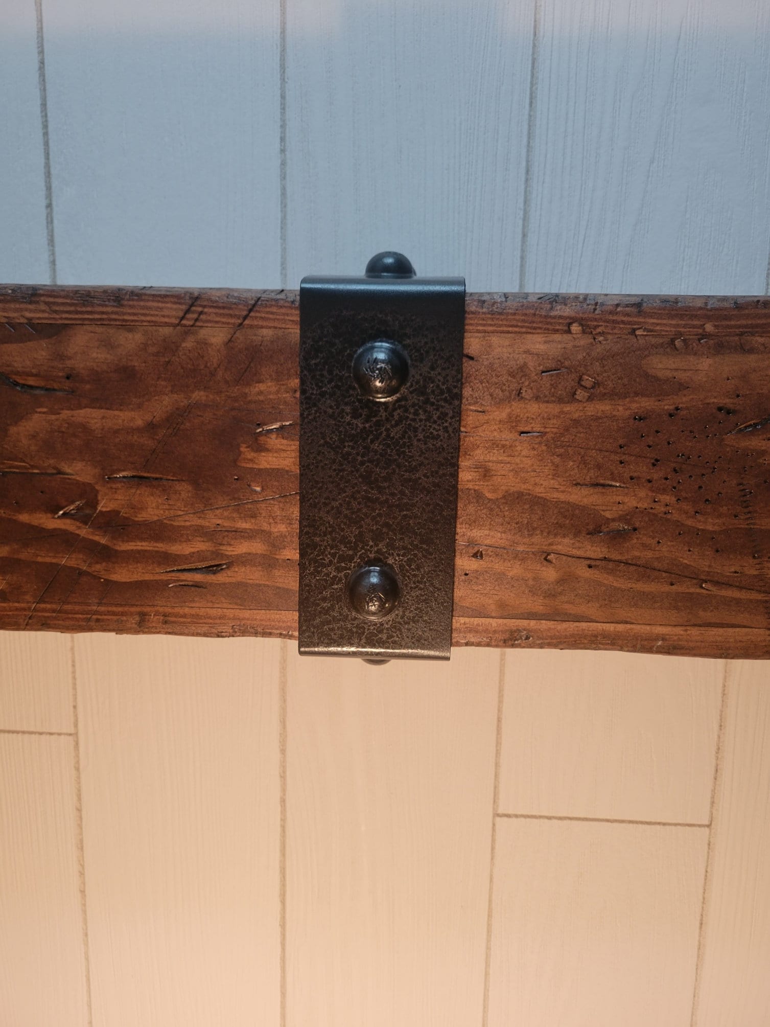 3 Inch Faux HAMMERED BLACK Ceiling Beam Brackets With Artificial ...