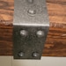 4 In. Faux TEXTURED CAST IRON Ceiling Beam Bracket With Artificial ...