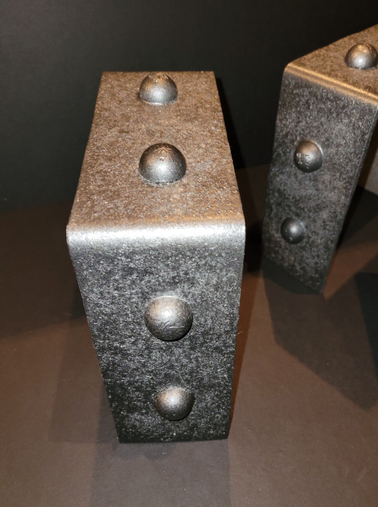 3 Inch Faux TEXTURED CAST IRON Ceiling Beam Brackets With Artificial ...