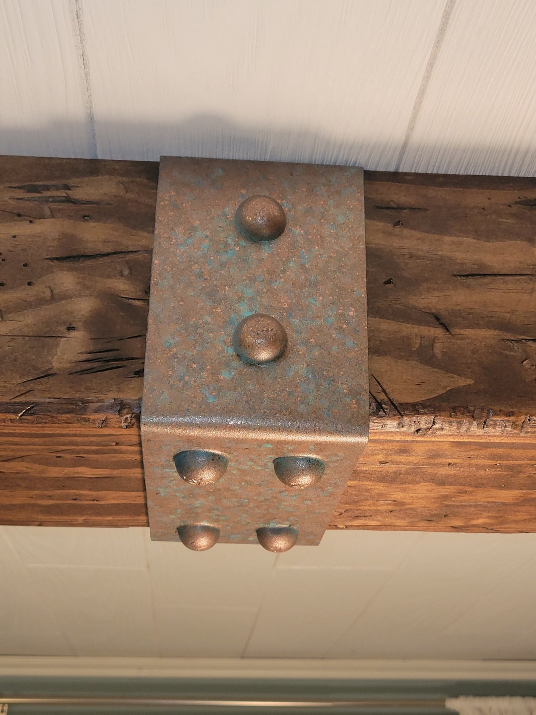 4 In. Faux AGED COPPER PATINA With Artificial Carriage Bolts - Etsy