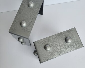 4 In. Faux TEXTURED JET BLACK Ceiling Beam Brackets With Artificial ...