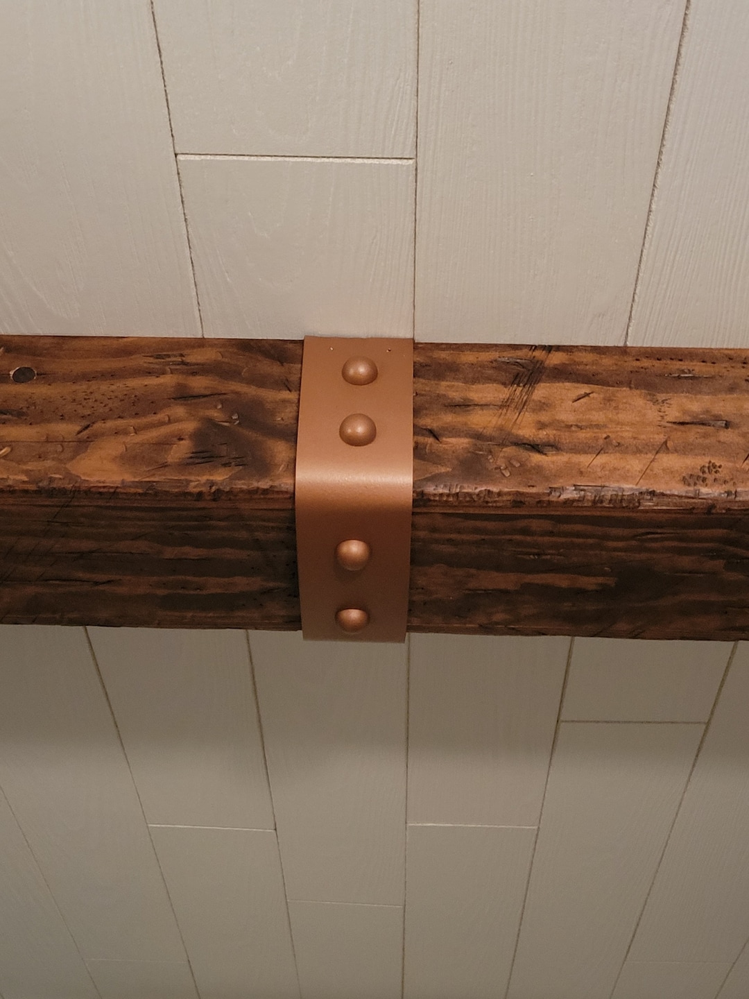 3 Inch Faux HAMMERED COPPER Ceiling Beam Brackets With Artificial ...