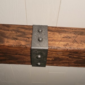 3 Inch Faux TEXTURED CAST IRON Ceiling Beam Brackets With Artificial ...