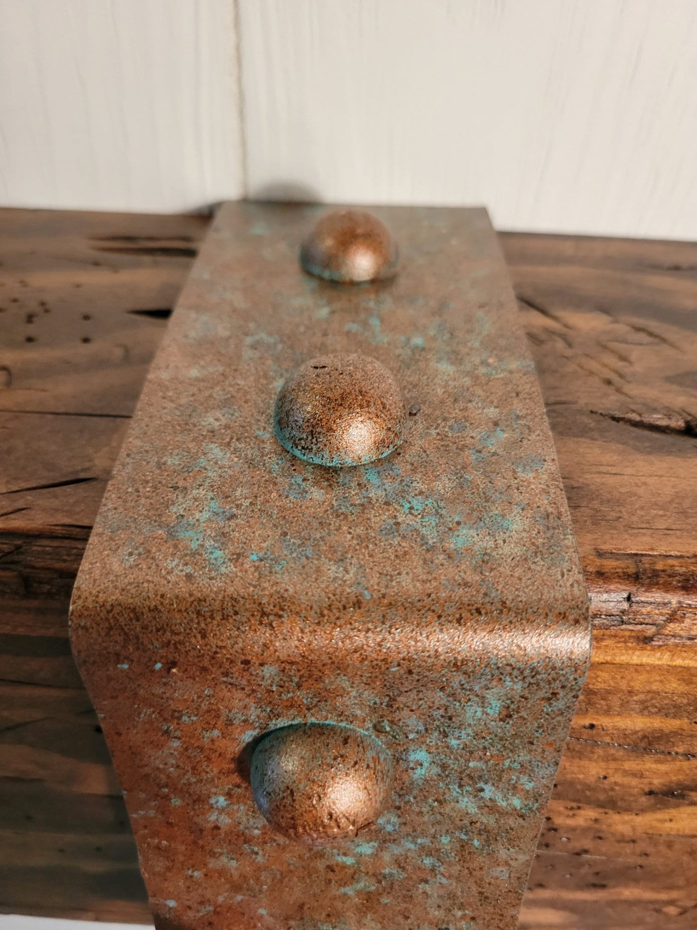 3 In. Faux AGED COPPER PATINA Ceiling Beam Brackets With Artificial ...
