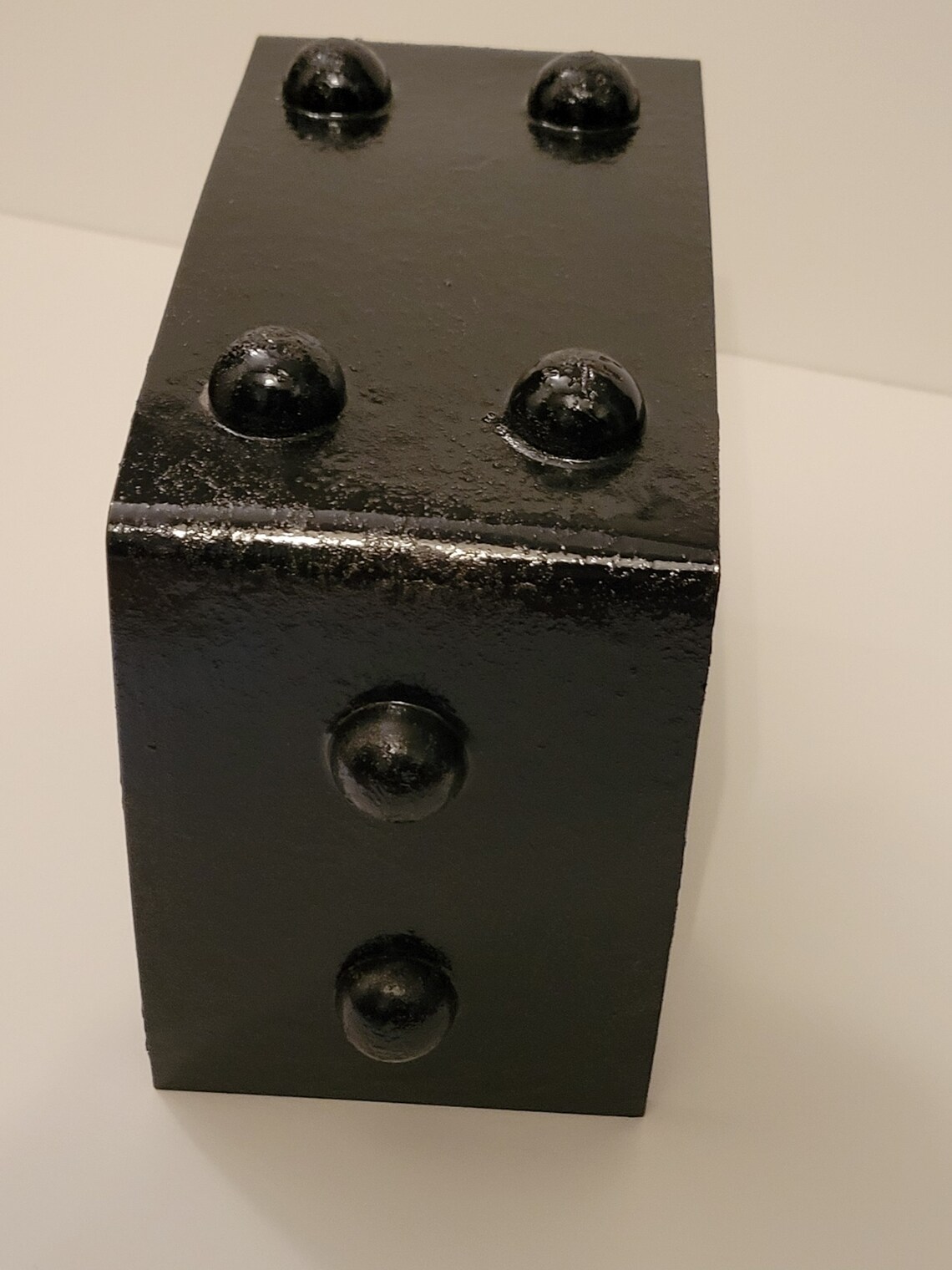 4 In. Faux TEXTURED JET BLACK Ceiling Beam Brackets With Artificial ...