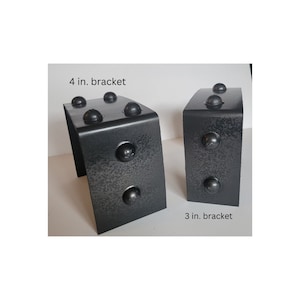 3 Inch Faux HAMMERED BLACK Ceiling Beam Brackets With Artificial ...