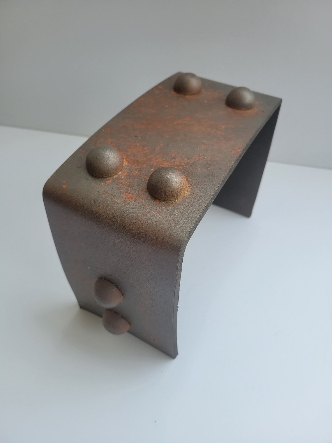 4 Inch Faux TEXTURED RUSTED STEEL Ceiling Beam Bracket With Artificial ...