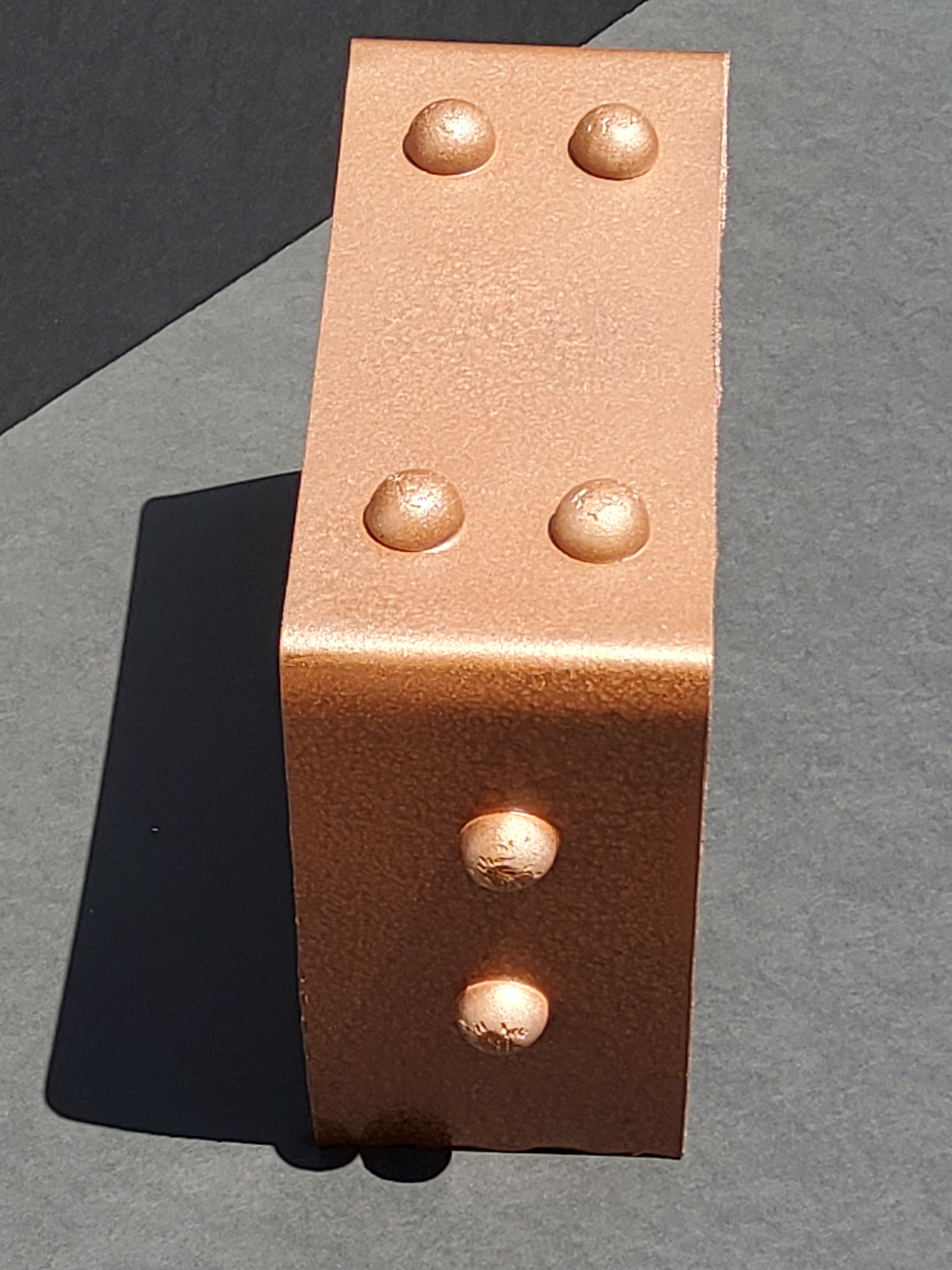 4 Inch Faux HAMMERED COPPER Ceiling Beam Brackets With Artificial ...