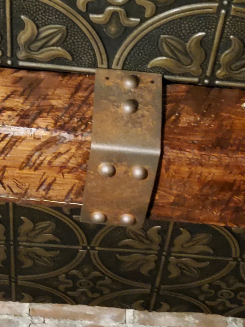 4 Inch Faux TEXTURED RUSTED STEEL Ceiling Beam Bracket With Artificial ...