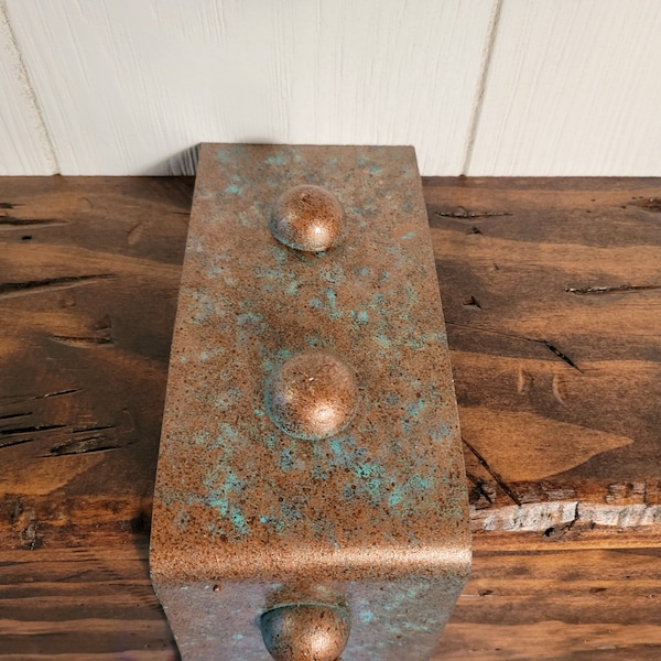3 In. Faux AGED COPPER PATINA Ceiling Beam Brackets With Artificial ...