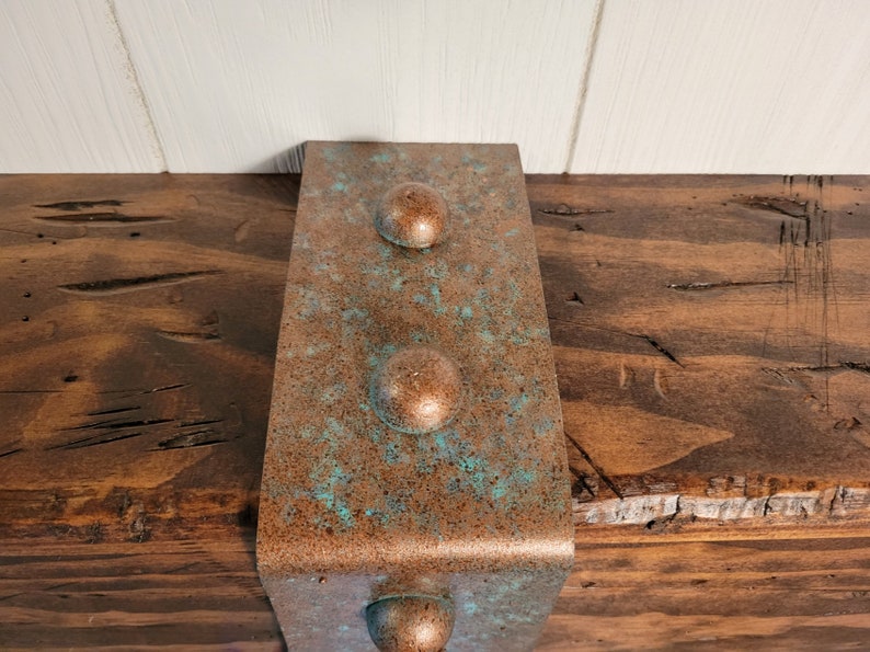 3 In. Faux AGED COPPER PATINA Ceiling Beam Brackets With Artificial ...