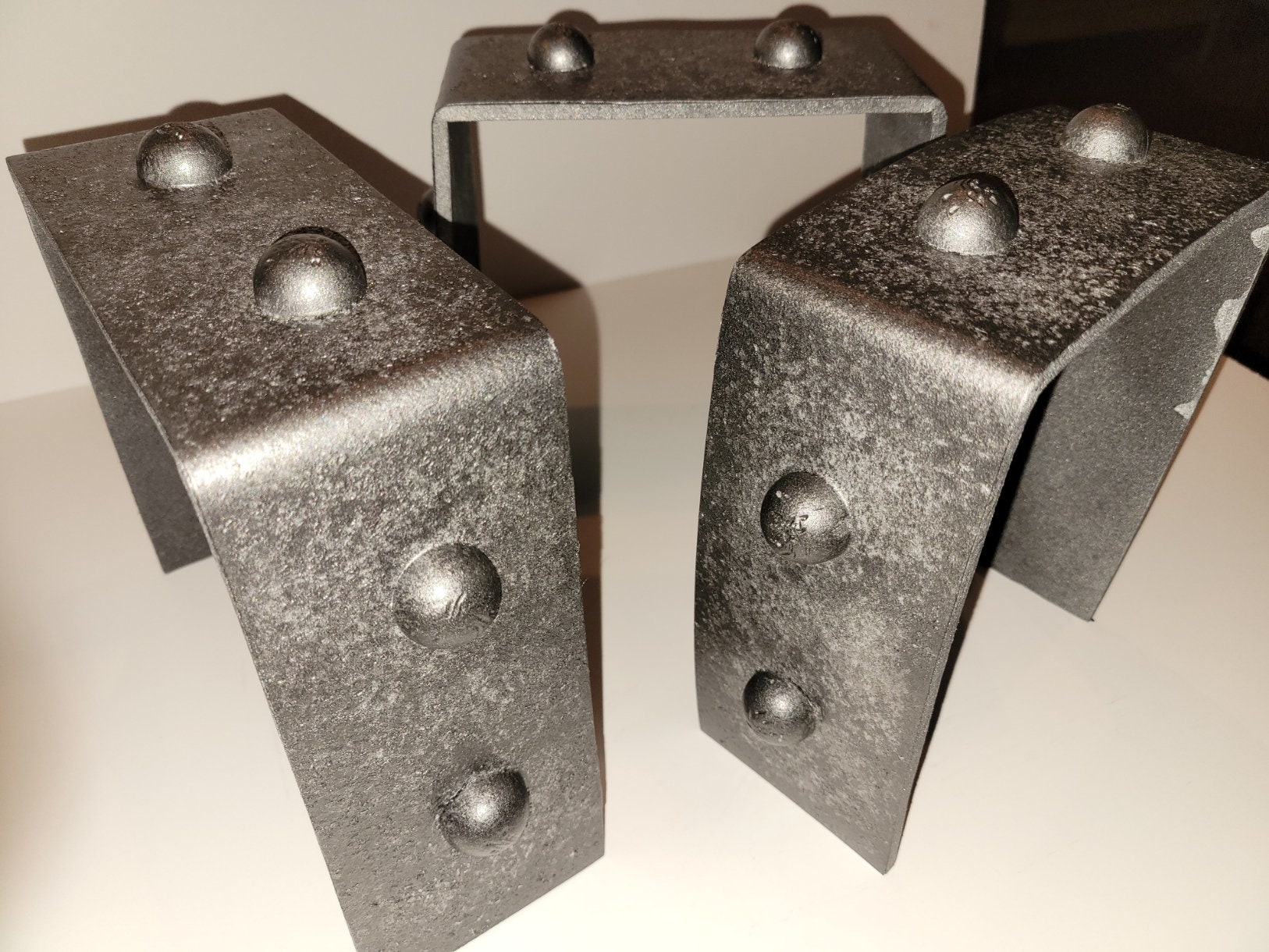 3 Inch Faux TEXTURED CAST IRON Ceiling Beam Brackets With Artificial ...