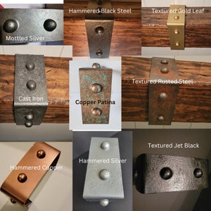 3 in Faux TEXTURED RUSTED STEEL Ceiling Beam Brackets With Artificial ...