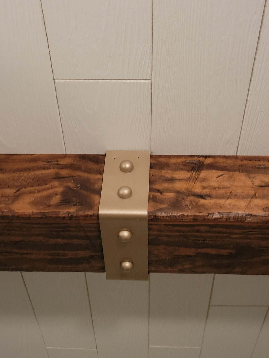 3 In. Faux GOLD Ceiling Beam Bracket With Artificial Carriage Bolts - Etsy