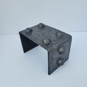 4 In. Faux TEXTURED CAST IRON Ceiling Beam Bracket With Artificial ...