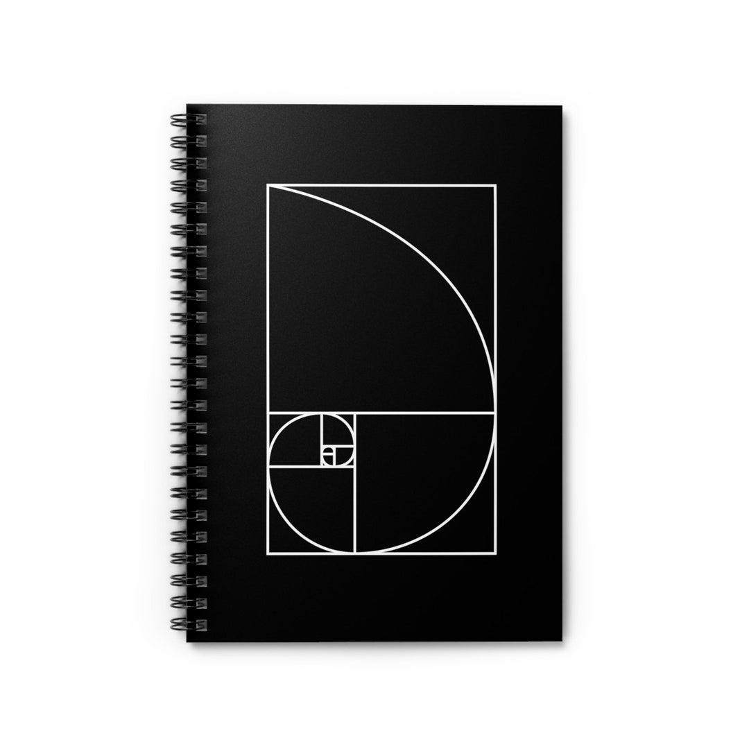 Fibonacci Spiral Golden Ration Office Notebook - Ruled Line College ...