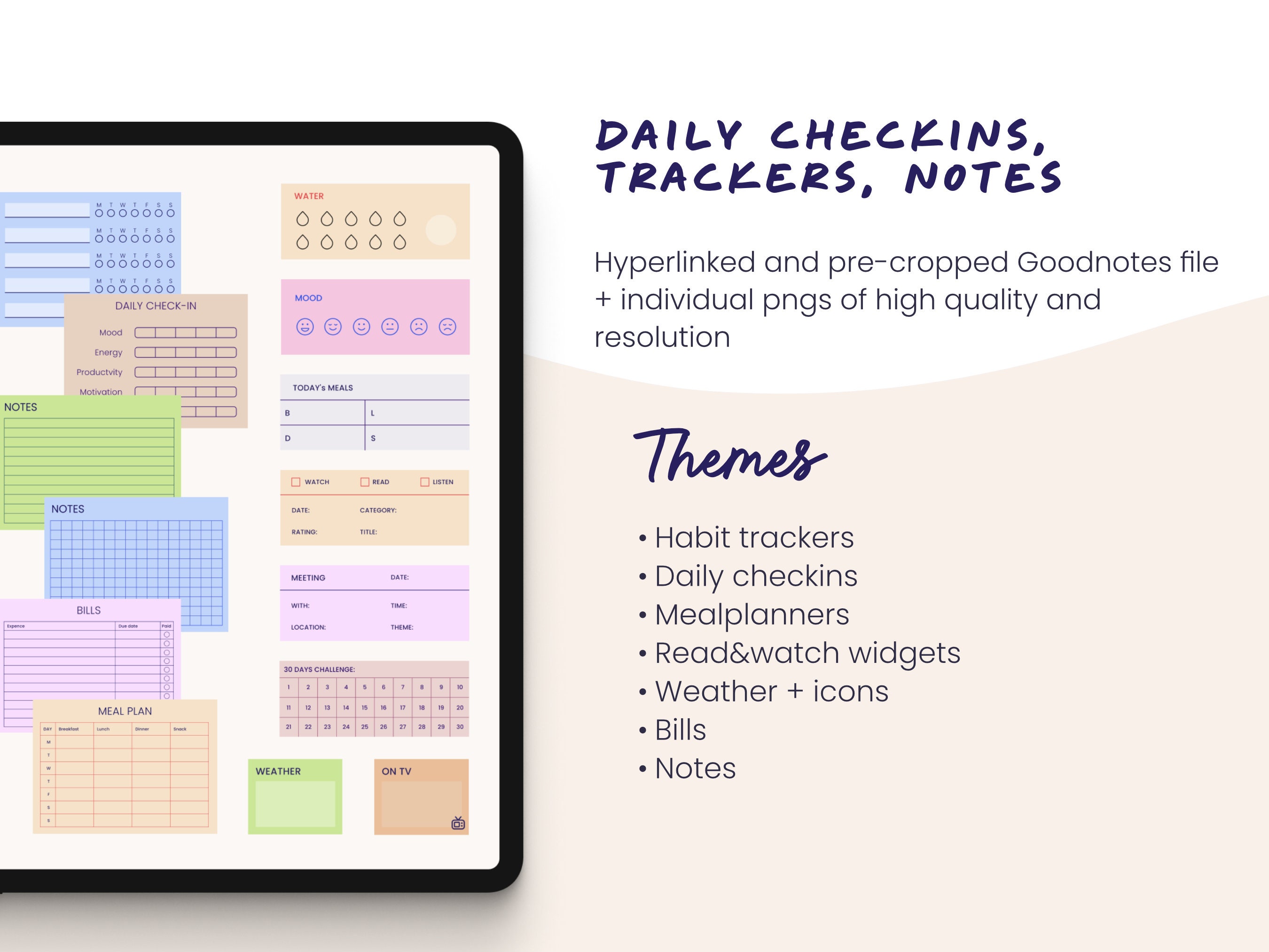 Essential Digital Widgets Sticker Set Colorful Digital Sticker Book for ...