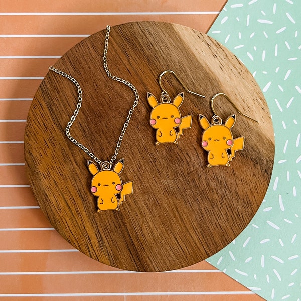 Pikachu Earrings - Etsy