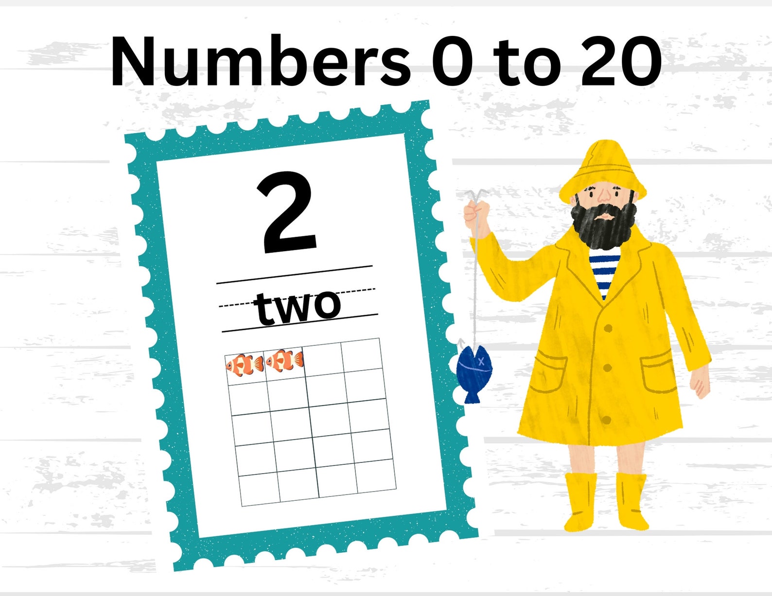 Printable UNDER the SEA Ocean Theme Number Posters 0-20 Classroom Decor ...