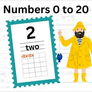 Printable UNDER the SEA Ocean Theme Number Posters 0-20 Classroom Decor ...