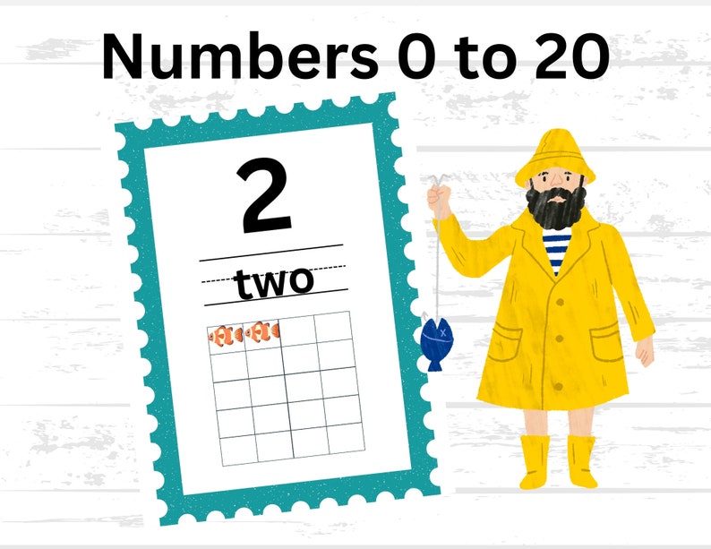 Printable UNDER the SEA Ocean Theme Number Posters 0-20 Classroom Decor ...