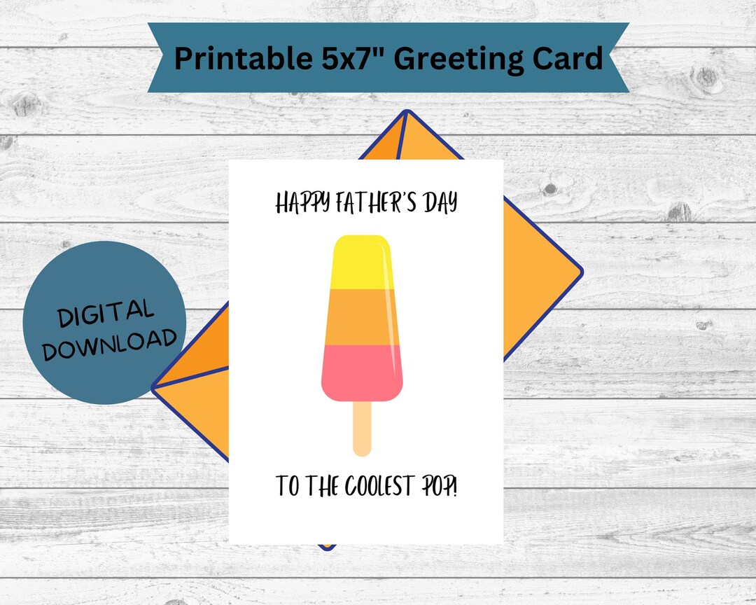Father's Day Card, Cool Fathers Day Card, Happy Father's Day, Coolest ...