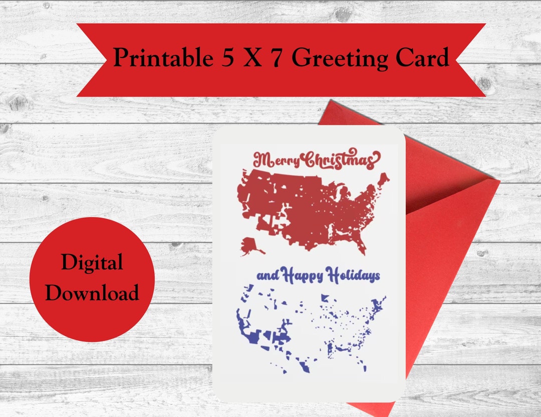 MAGA Christmas Card Set: Patriotic Holiday Cards (digital Download) - Etsy