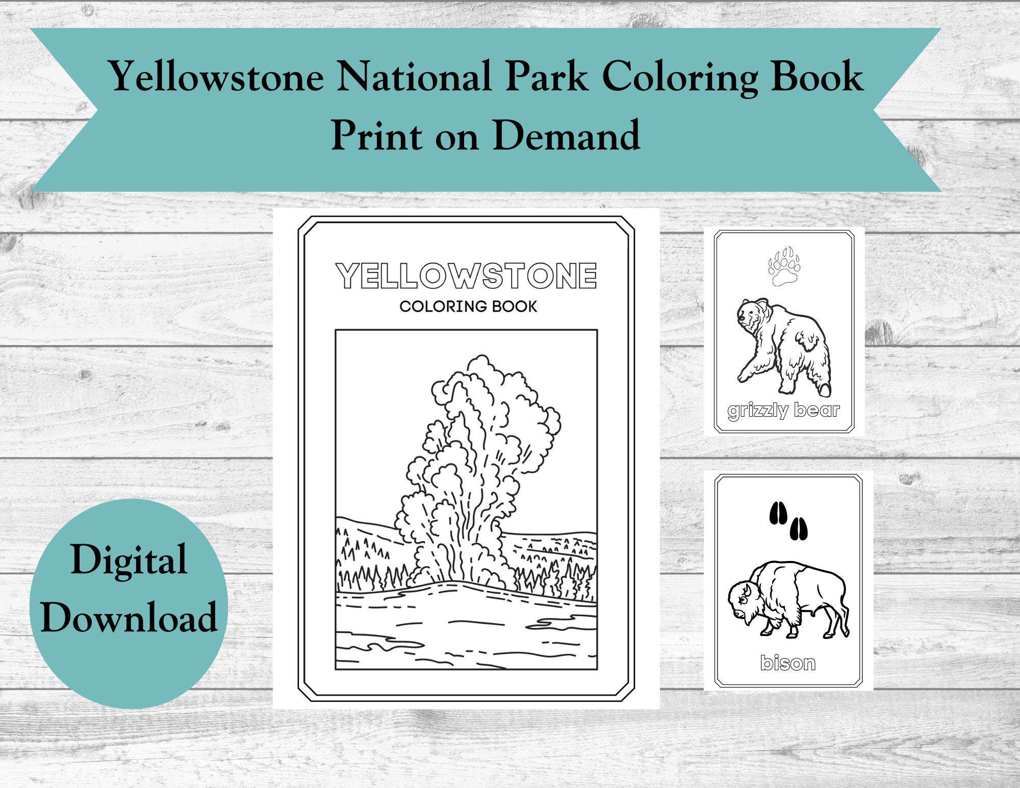 Páginas para colorear del Parque Nacional de Yellowstone: 27 diseños ...