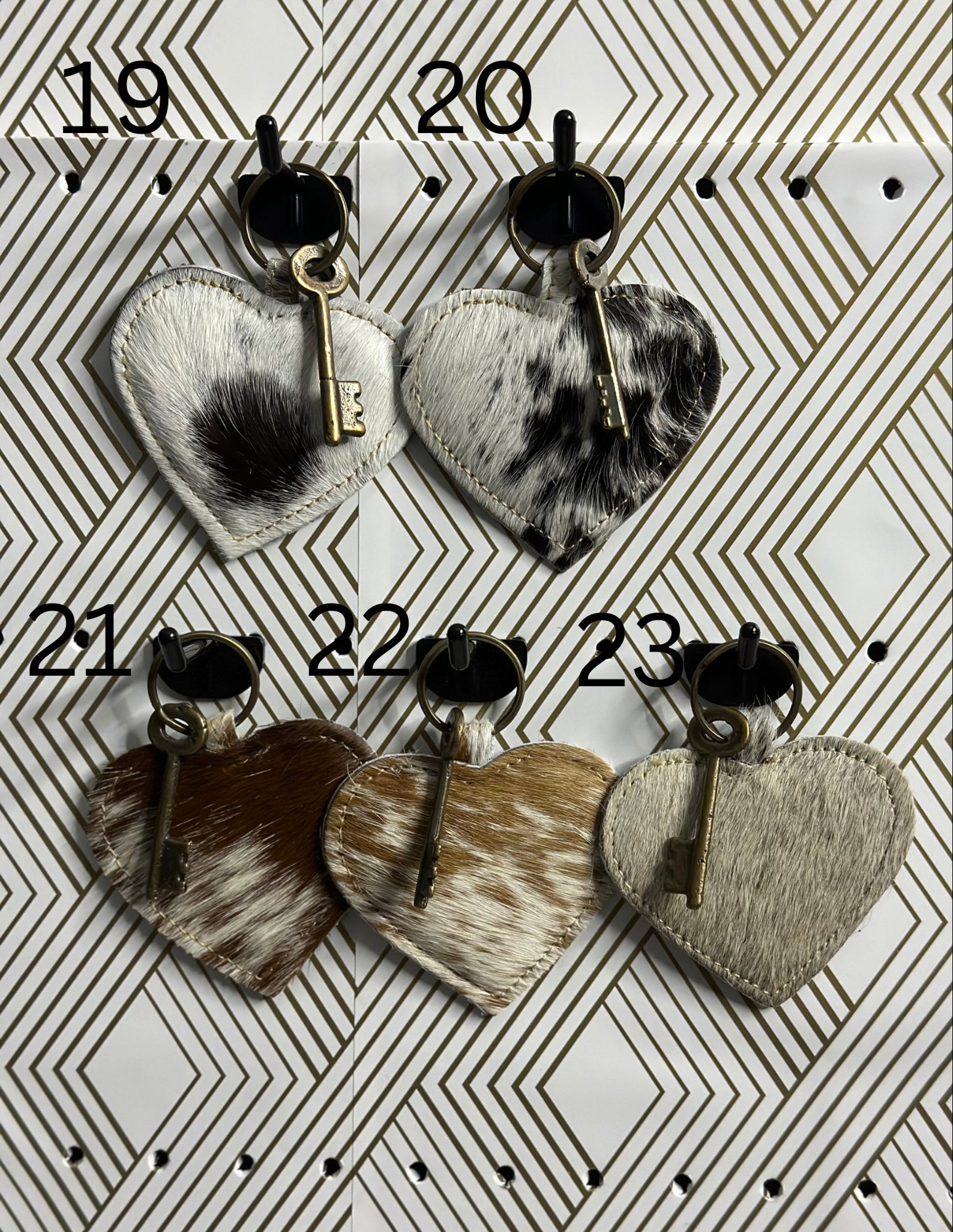 Western Hand Tooled & Cowhide Key Chain, Key Fobs and Wristlets ...