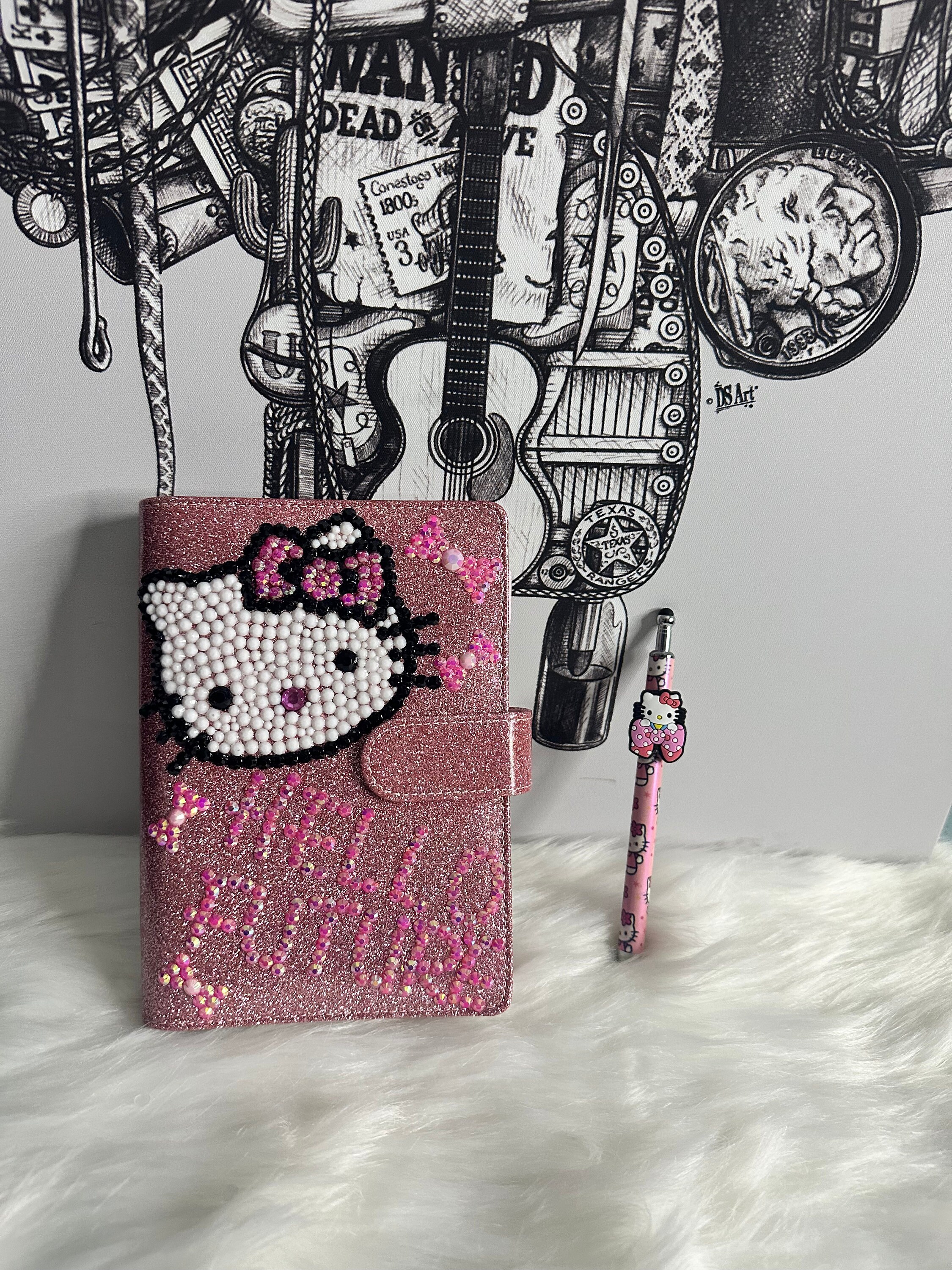 Rhinestone Hello Kitty Budget Planner - Etsy