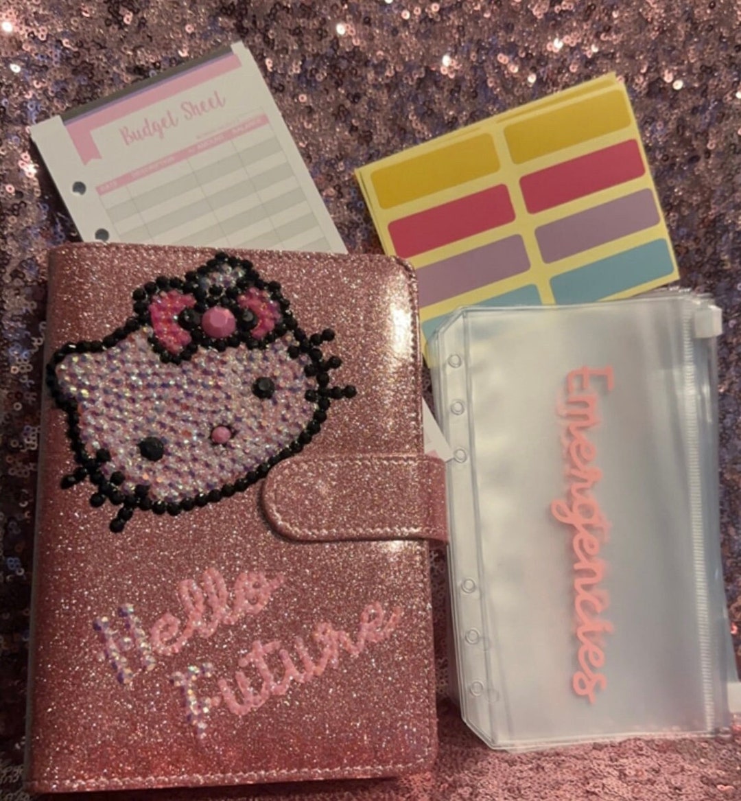 Rhinestone Hello Kitty Budget Planner - Etsy