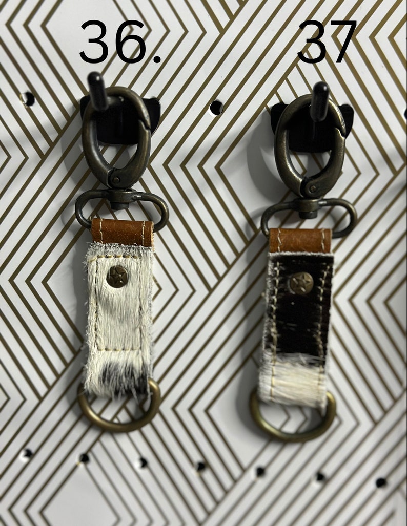 Western Hand Tooled & Cowhide Key Chain, Key Fobs and Wristlets ...