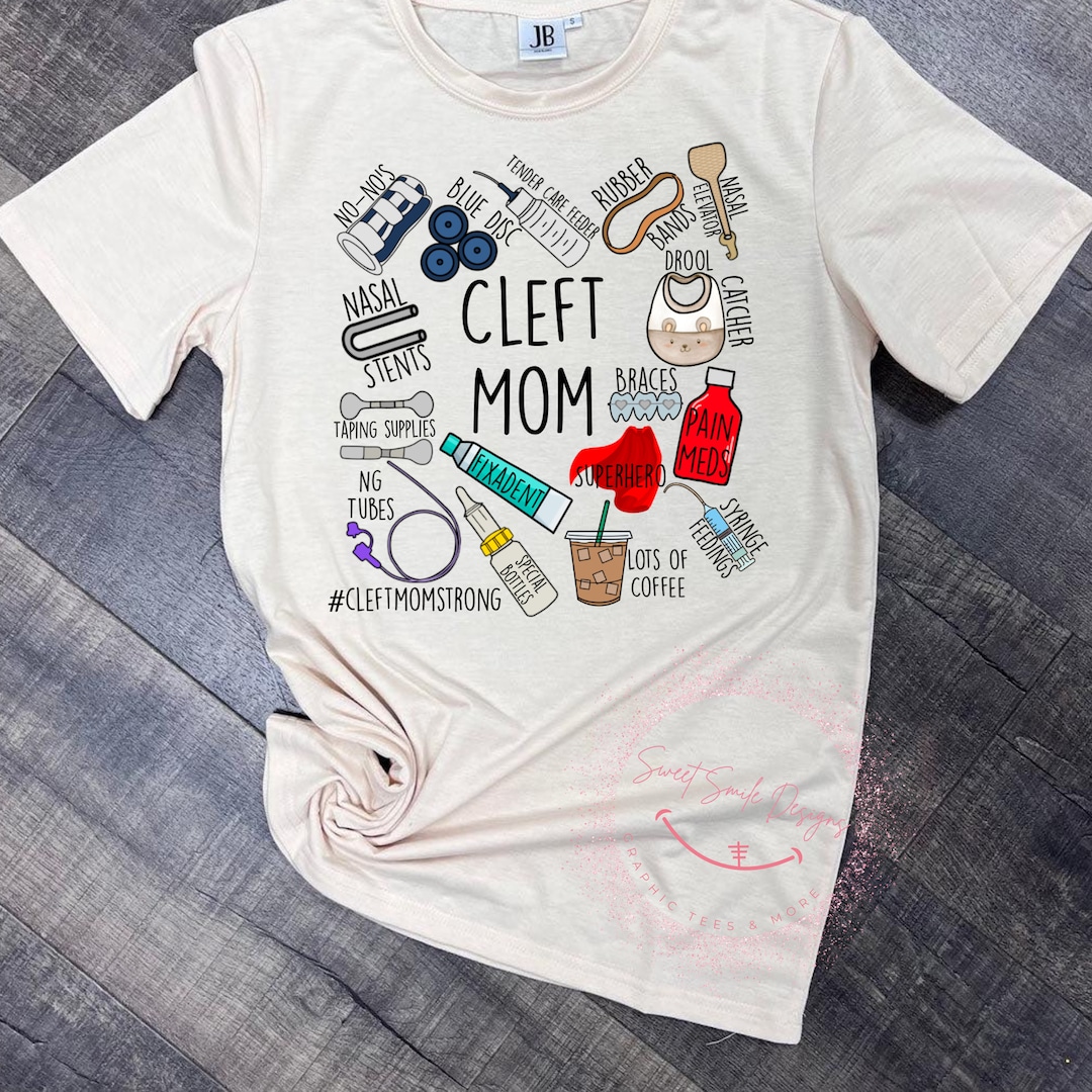 Customizable Cleft Mom Tee - Etsy